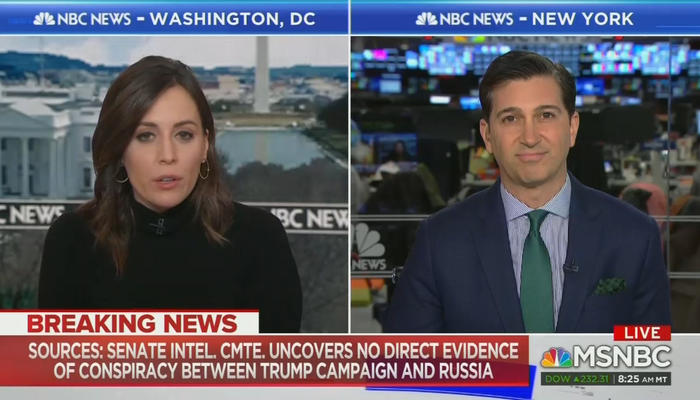 Trump Trolls MSNBC with Video of Report on Senate Committee Finding No ...