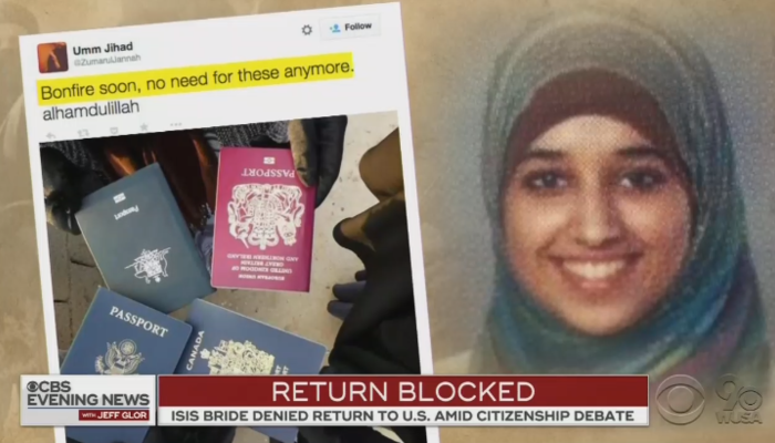CBS Sympathizes With ISIS Bride Who Wants ‘Therapy’ as Punishment ...