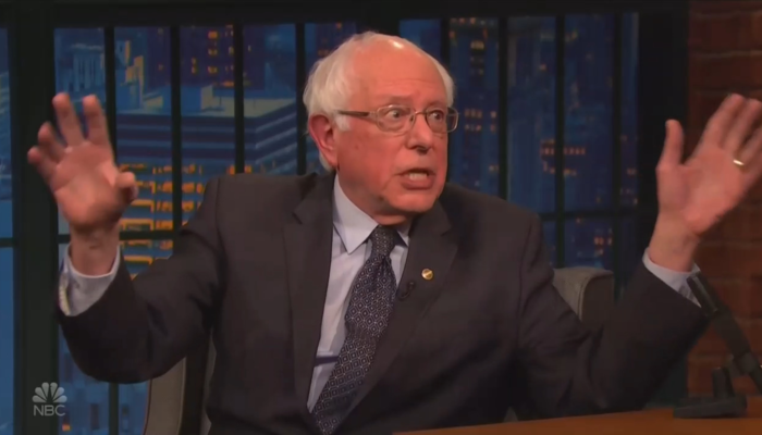 Bernie Bristles as Even NBC Liberal Seth Meyers Labels Him ‘Very Left ...