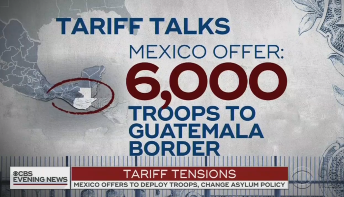 CBS, NBC Forced to Admit Tariff Threats Causing Mexico to Take Action ...