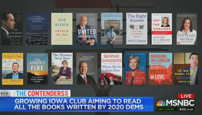 Worst Book Club Ever: MSNBC Touts Iowa Dems Reading Every Candidate ...