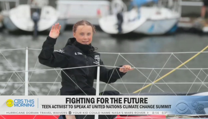 ‘Go, Greta, Go!’: NBC & CBS ‘Smitten’ With Teen ‘Climate Crusader’