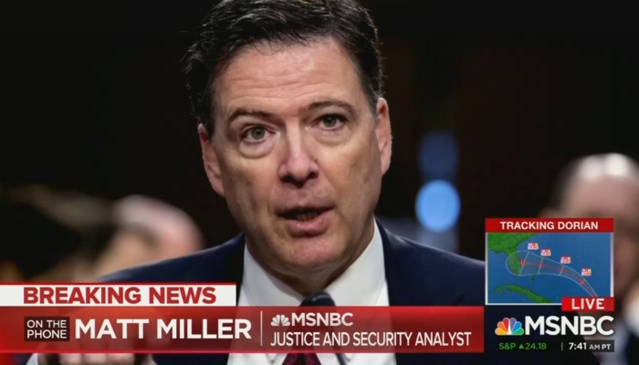 WATCH as Comey Ally Sets MSNBC Narrative of the Day | Newsbusters