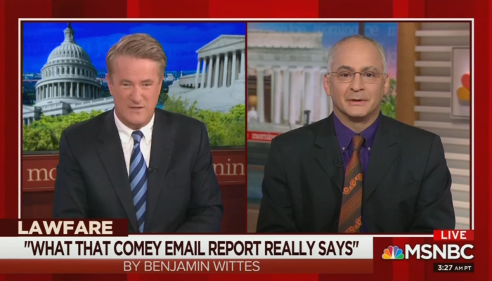 Morning Joe Wails: IG Report on Comey ‘Reads Like a Talk Radio Script ...