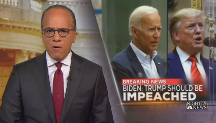 Nets Excited Joe Biden Called for Impeachment of His Opponent | Newsbusters
