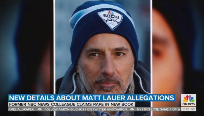 Matt Lauer Accused of Raping NBC Colleague During Sochi Olympics ...