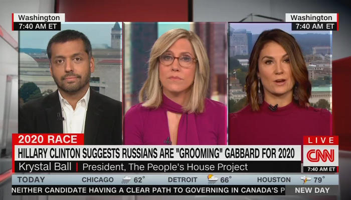 On CNN, Former MSNBC Host Krystal Ball Slams Hillary Calling Gabbard a ...