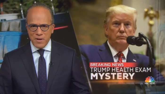 NBC Speculates Trump Went to Hospital to Deal With Heart Problem ...