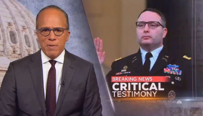 Nets Gush About Vindman Testimony, ‘Chest Full of Service Medals ...