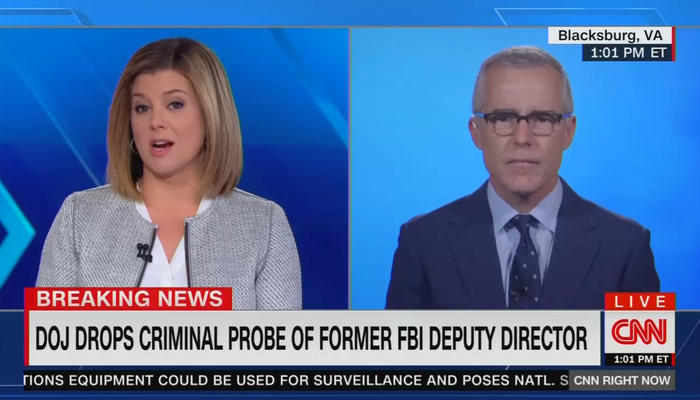 PARTY: CNN Celebrates No Charges for Andrew McCabe, Who Suffered a ...