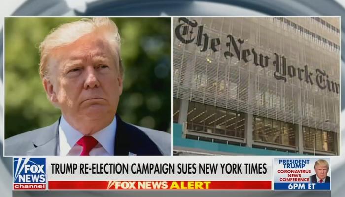Trump Campaign Sues New York Times For ‘false And Defamatory Statements 4856