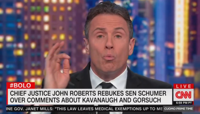 Cuomo: Chief Justice Roberts Is a ‘Problem’ for Not Calling Trump ...