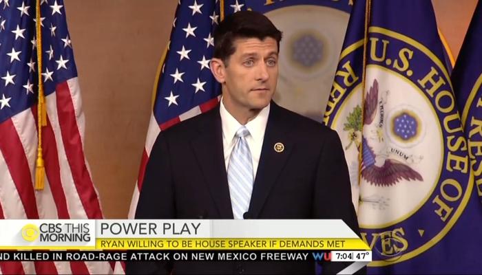 CBS Plays Up Paul Ryan Battling ‘Hardliners’ Within the GOP | Newsbusters