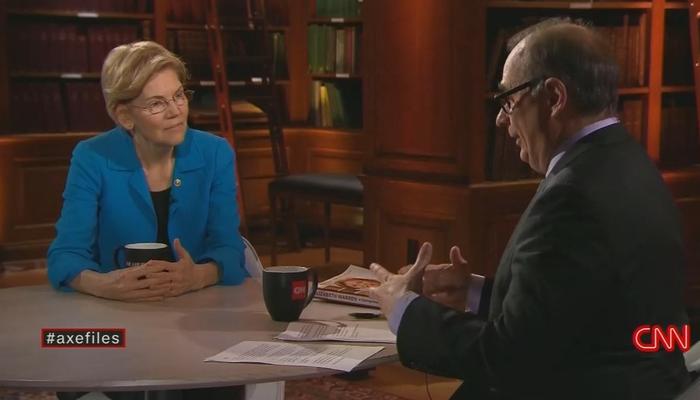 AXED: Elizabeth Warren Bumbles on Axelrod's Indian Questions on CNN ...