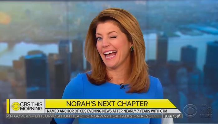 Gushy Goodbye: CBS This Morning Tribute Video Hails ‘Tough’ Norah O ...