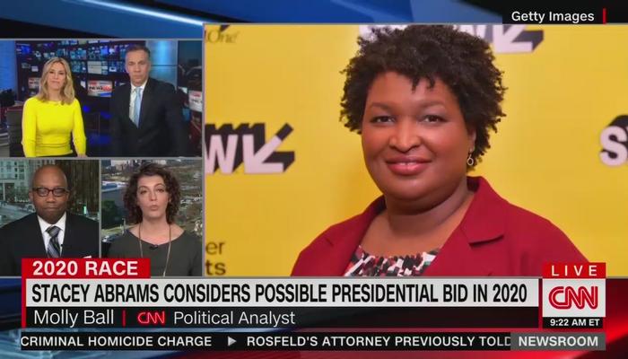 CNN Excited by 'Talented' Failed Candidate Stacey Abrams 'Seizing Her ...