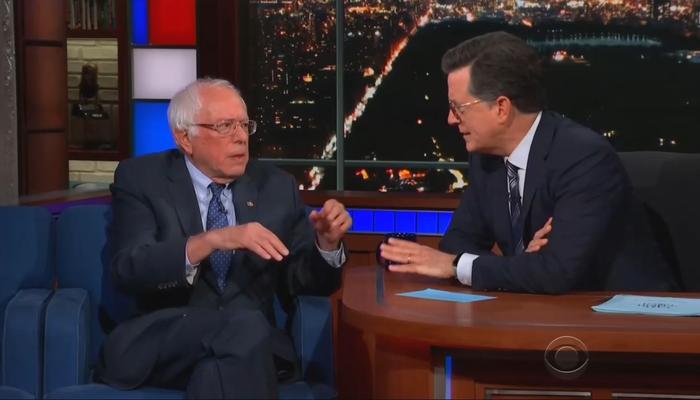 Sad! Stephen Colbert Tougher on Bernie’s Socialism Than CBS Journalists ...