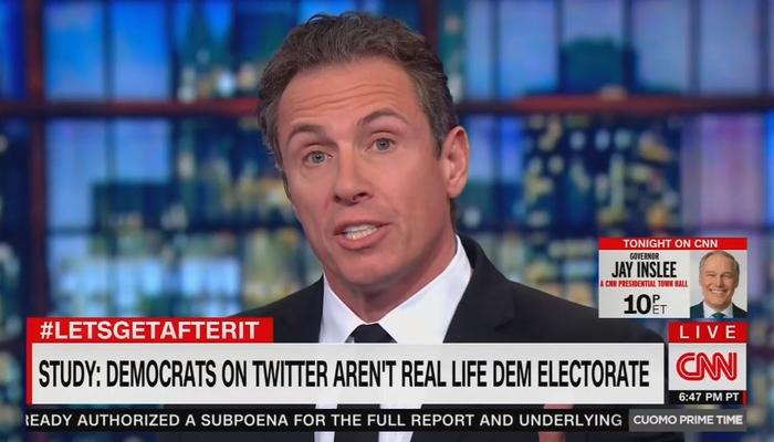 CNN's Cuomo Admits 'Progressive' Twitter Influences His Profession ...