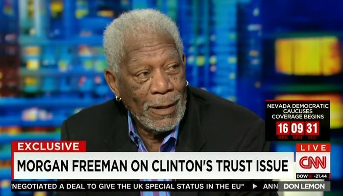 Morgan Freeman Dismisses Clinton 'Trust Issue' As 'Made-Up Stuff ...