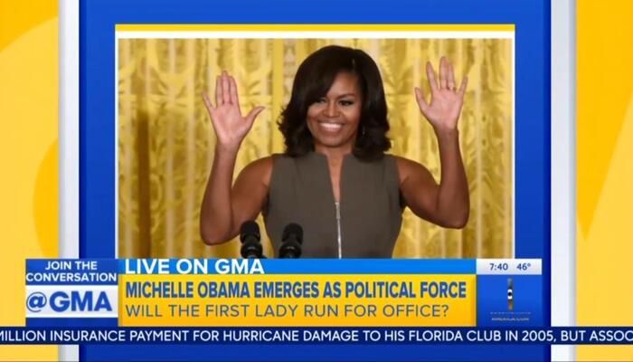 GMA Gushes: Will ‘Rockstar’ Michelle Obama Run for Office? | Newsbusters