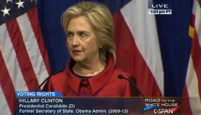 Networks Mostly Skipped Hillary's GOP-Bashing Texas Speech on Voting ...