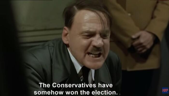 'Hitler' Finds Out Conservatives Have Won 2015 UK Election | Newsbusters