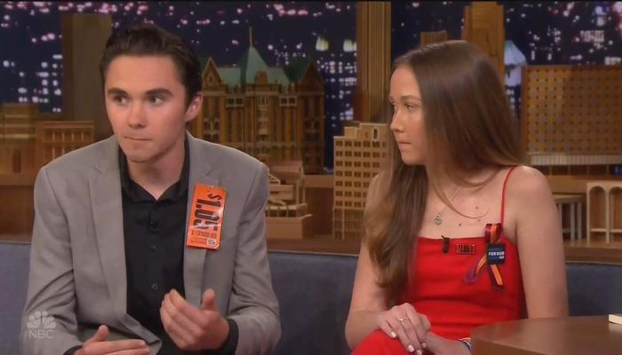 Jimmy Fallon Offers His Gushy Platform to David Hogg and Sister to Plug ...