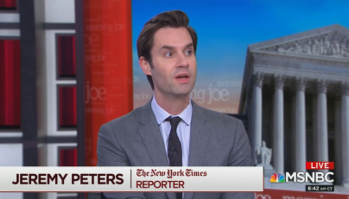 NY Times's Peters Says Pandemic Should Stop 'Me First Conservatism ...