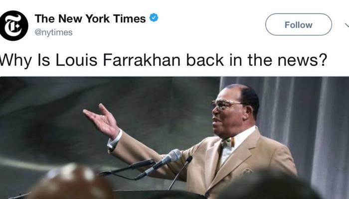 NY Times Story on Farrakhan and Dems Omits Ellison, Carson, Four Others | Newsbusters