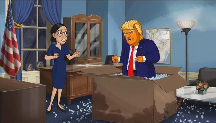 Colbert Cartoon Show: AOC Global Warming Hypocrisy OK Because 'It Takes ...