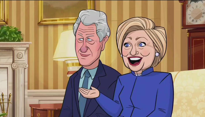 Colbert's Cartoon Bill Clinton Admits: 'I Should Be in Jail' | Newsbusters