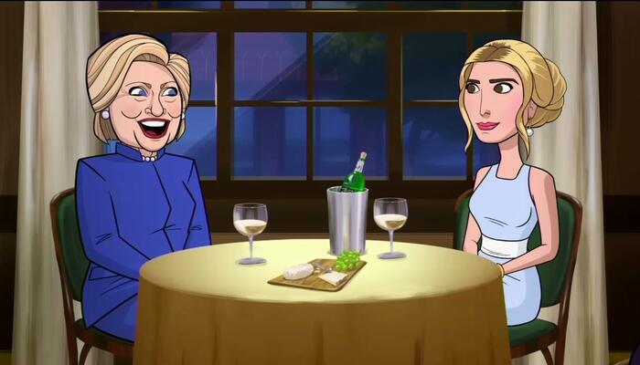 Hillary Clinton to Ivanka Trump in Colbert Cartoon: 'You Can Eat My A* ...