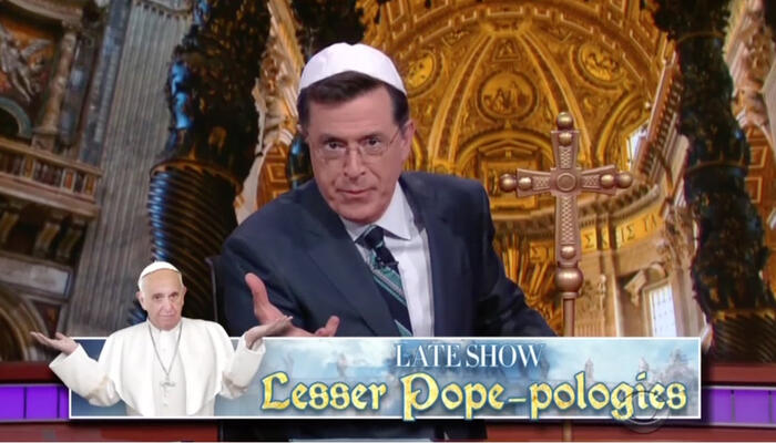 Pope Colbert Apologizes For Church’s Role in WWII, Orlando | Newsbusters