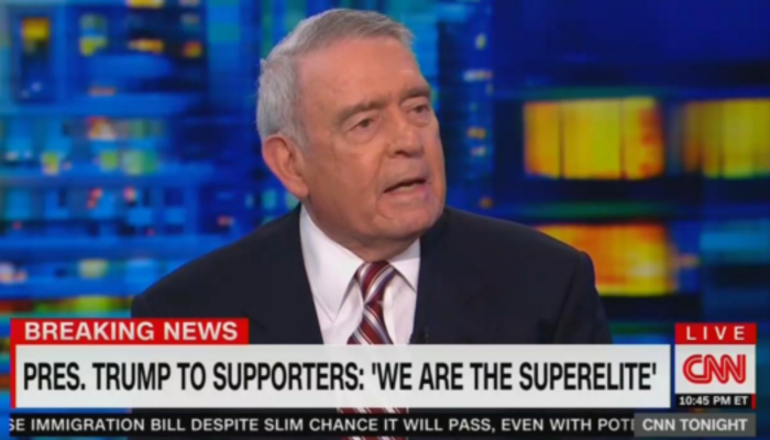 Dan Rather on MSNBC, CNN: Trump Is ‘Reckless,’ ‘Mean as a Wolverine ...