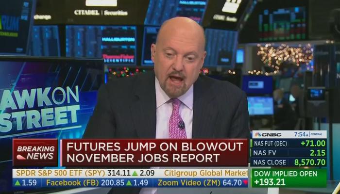 CNBC’s Jim Cramer: November Jobs Report Has ‘Best Number I've Ever Seen ...