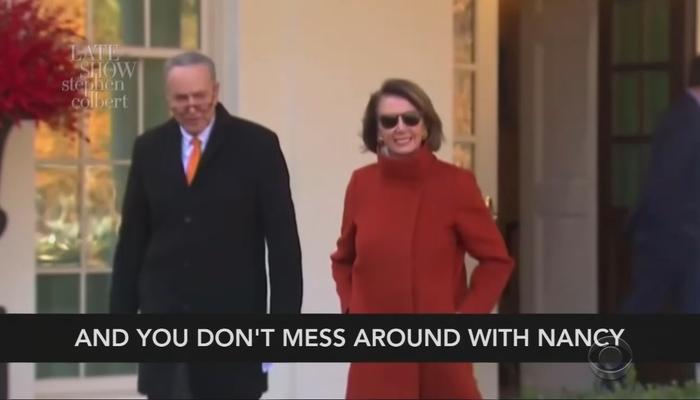 Colbert PRAISES Nancy Pelosi in Bizarre Video | Newsbusters