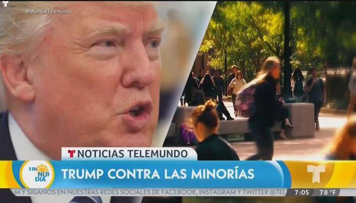 En tema de acción afirmativa, Telemundo declara: “Trump contra minorías ...