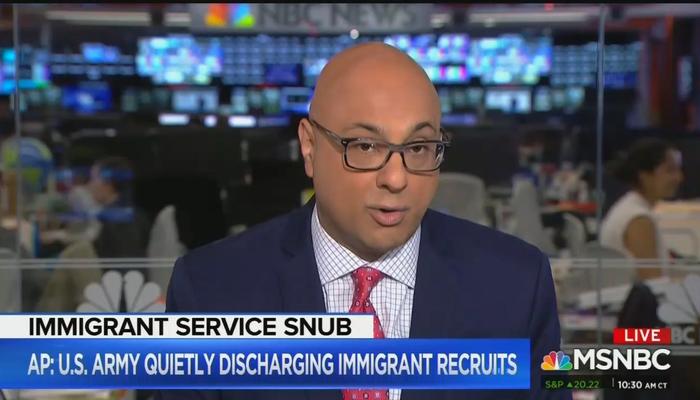 MSNBC Touts Misleading Claims Trump Kicking Immigrants Out of Military ...